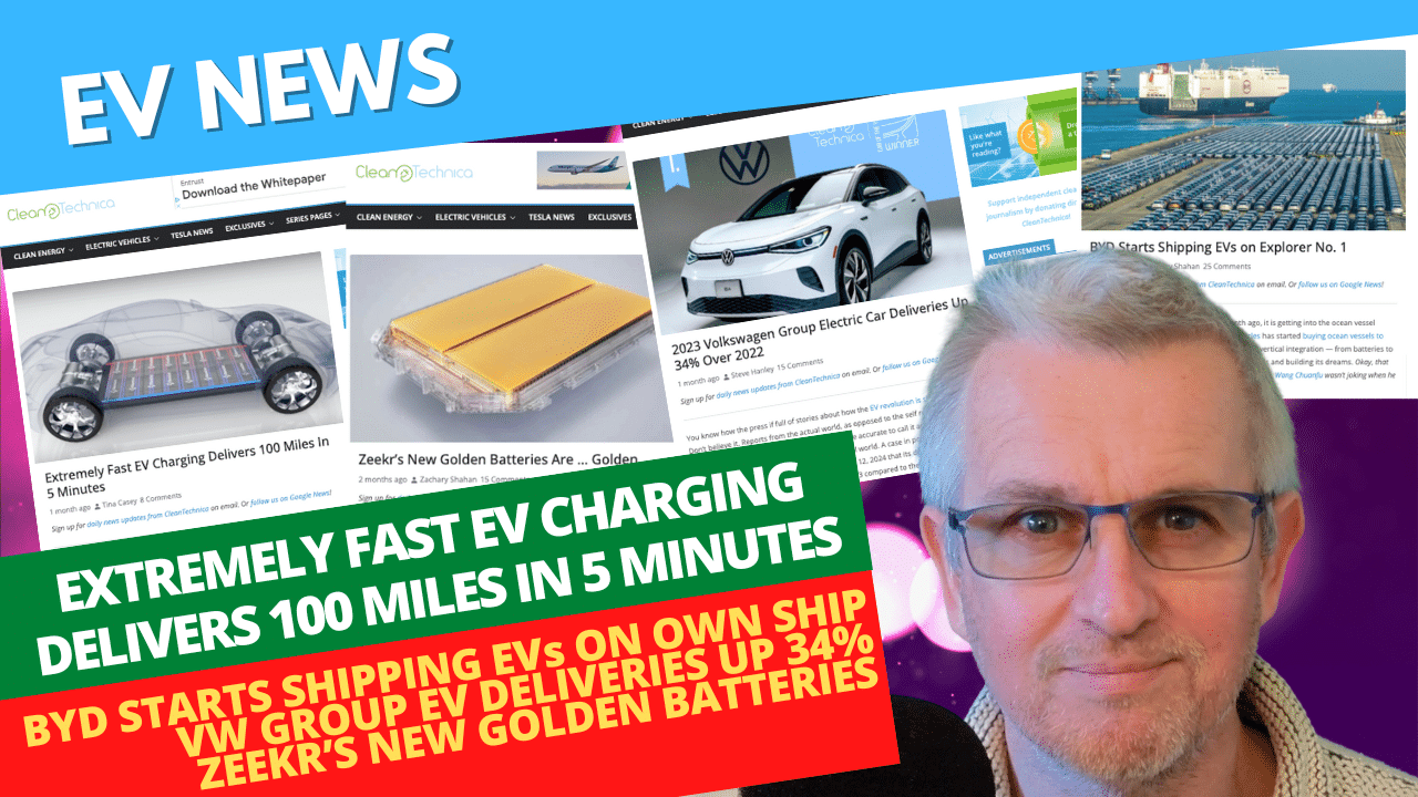 EV News: Extremely Fast EV Charging & More - Guy Goes Green